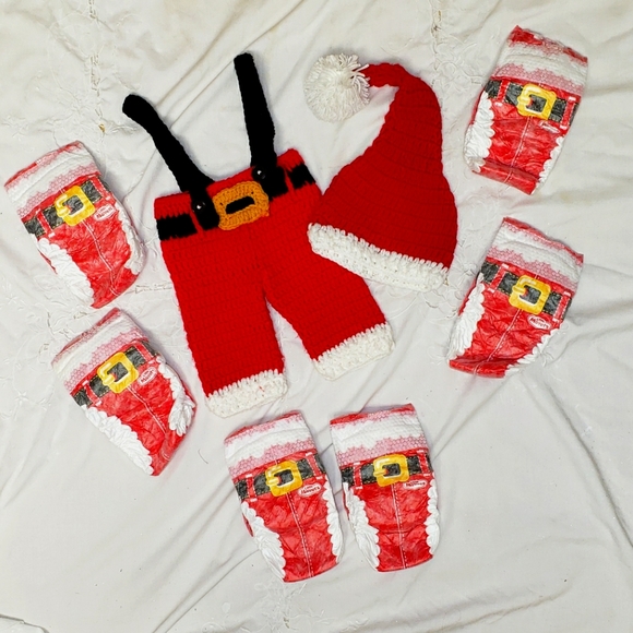 home made | Matching Sets | Santa Suit Diapers | Poshmark